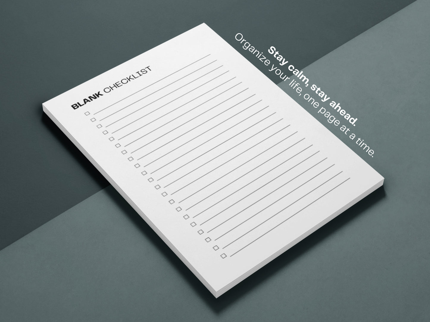 Blank Checklist | Minimalist To Do List | Checklist Planner – Nordic ...