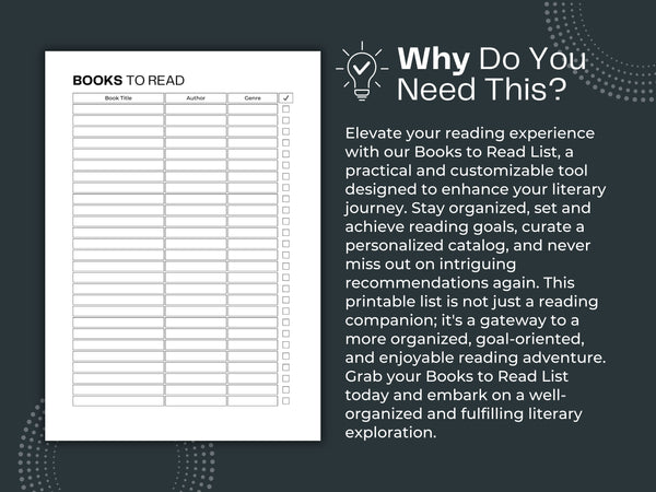 Books To Read List | Book Tracker | Book Journal | Reading Log – Nordic ...