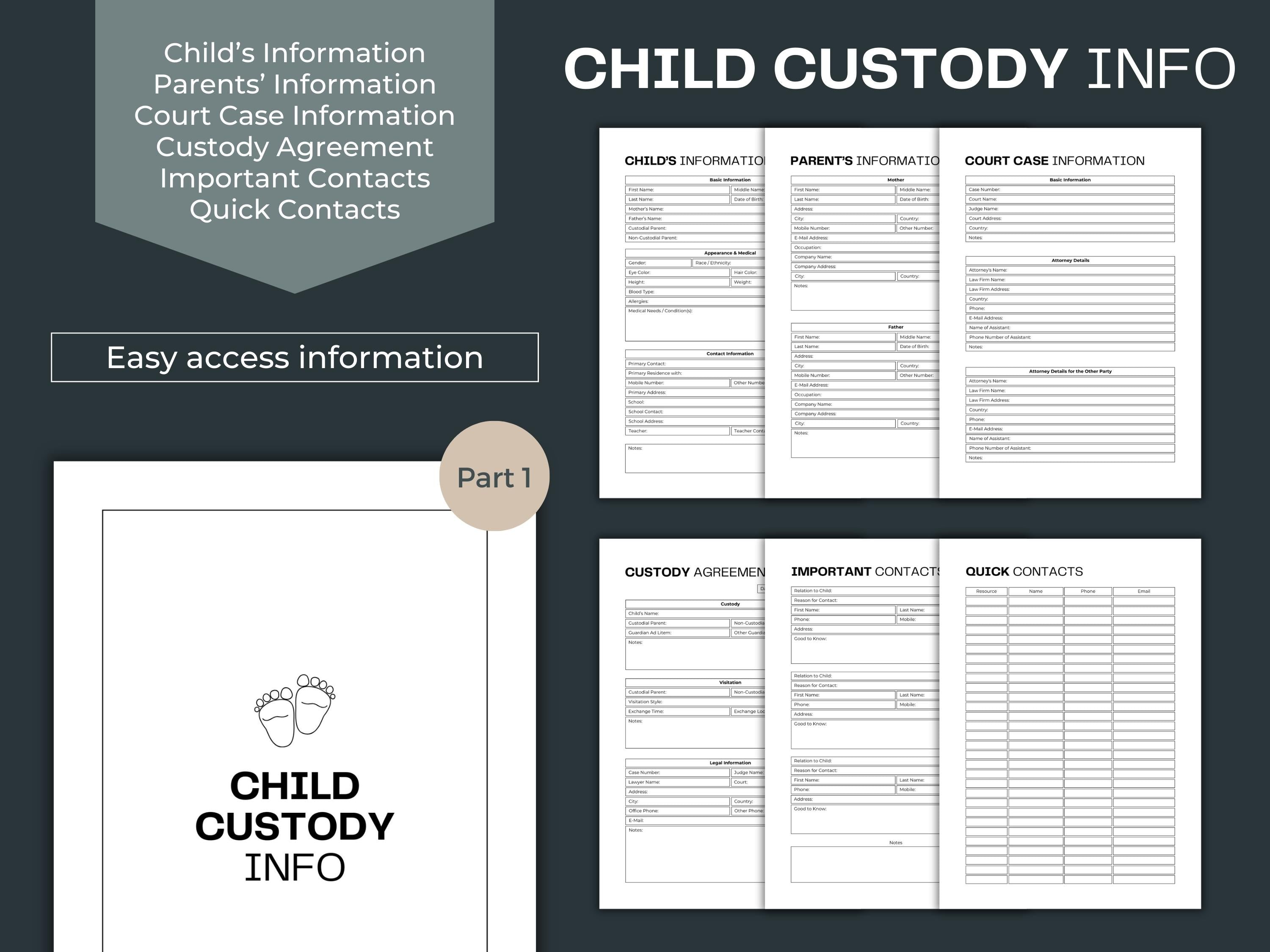 Child Custody Binder | Co-Parenting Planner – Nordic Planning Hub