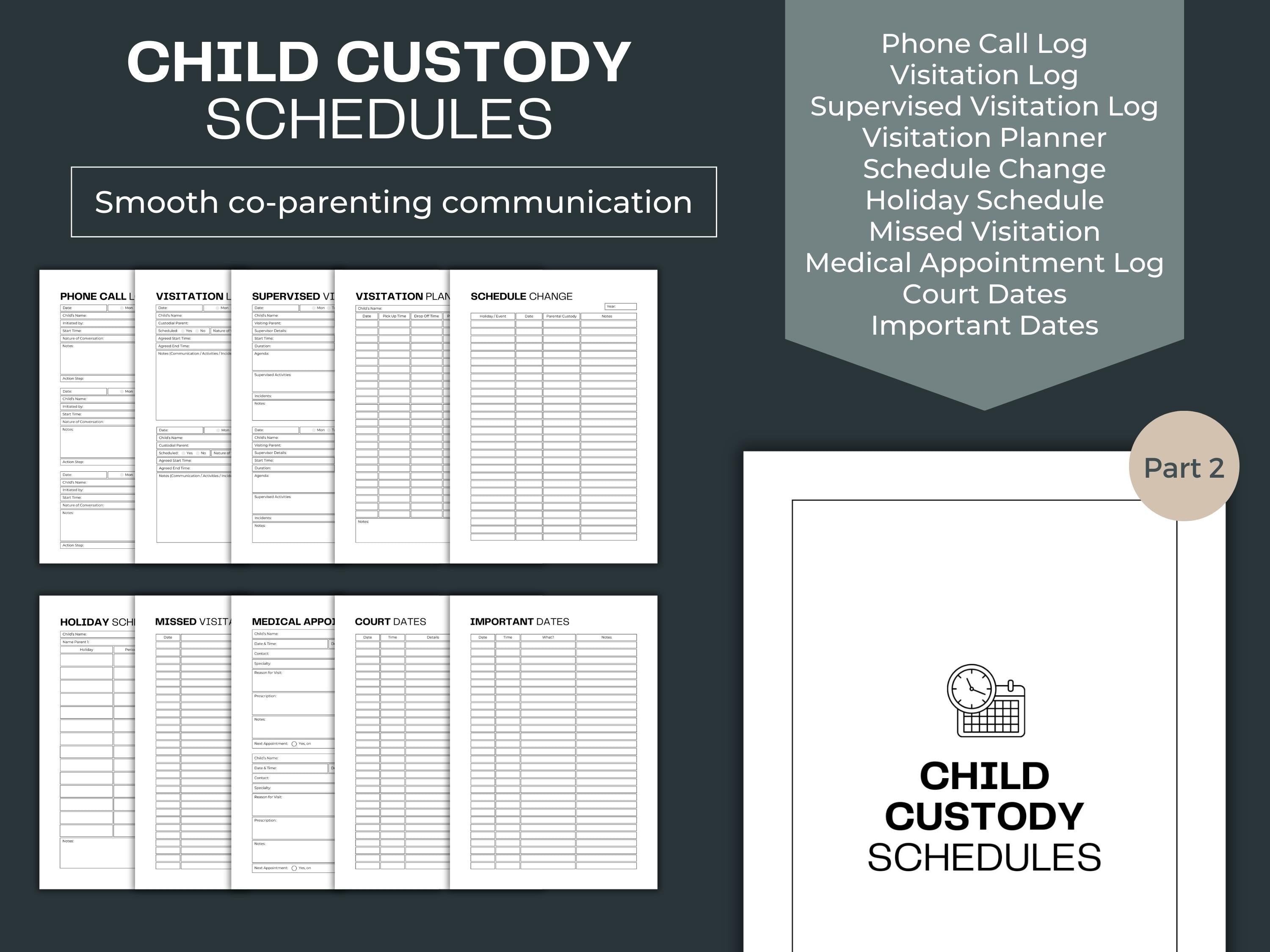 Child Custody Binder | Co-Parenting Planner – Nordic Planning Hub