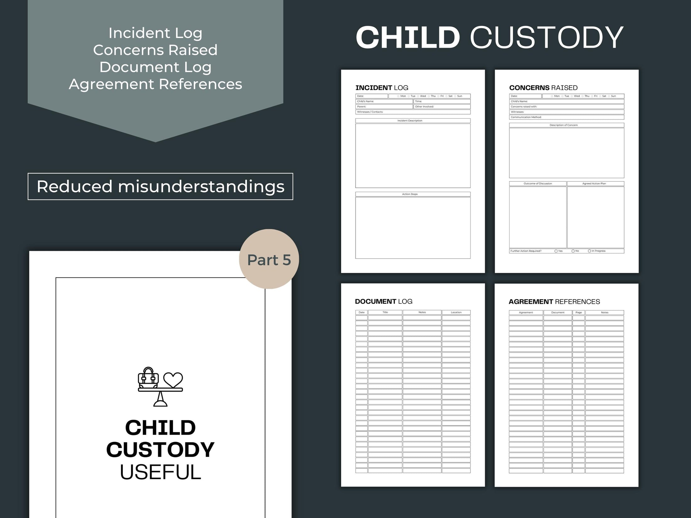 Child Custody Binder | Co-Parenting Planner – Nordic Planning Hub
