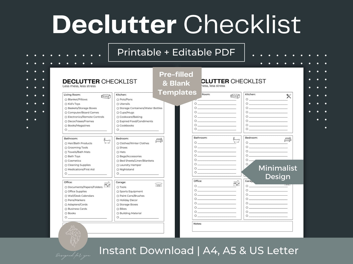 Declutter Checklist | ADHD Decluttering | Home Cleaning – Nordic ...