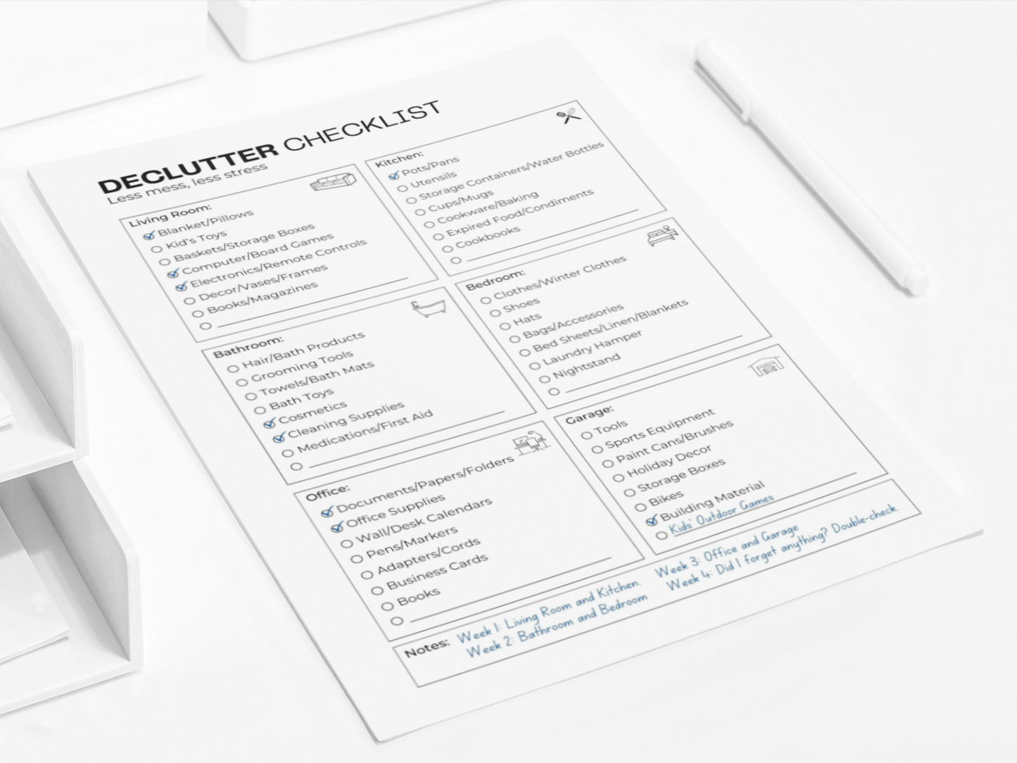 Declutter Checklist | ADHD Decluttering | Home Cleaning – Nordic ...