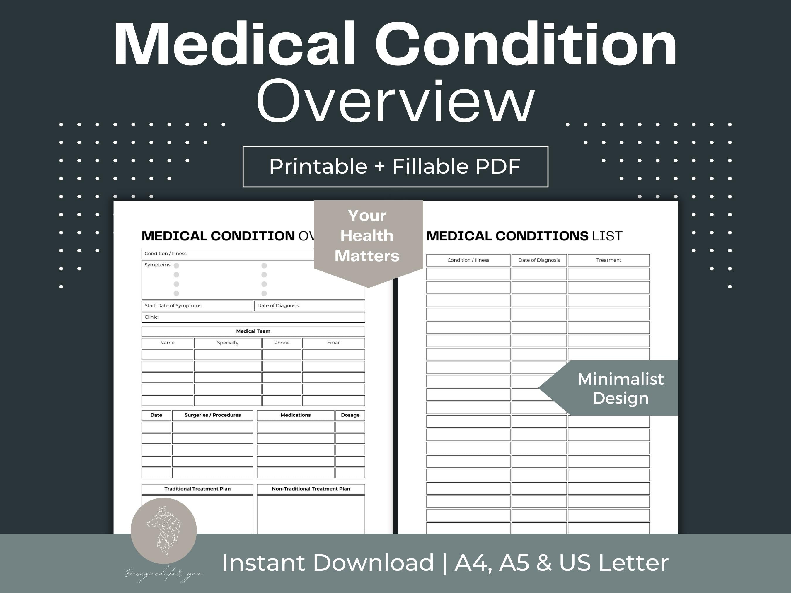 Medical Condition Overview | Illness Tracker – Nordic Planning Hub