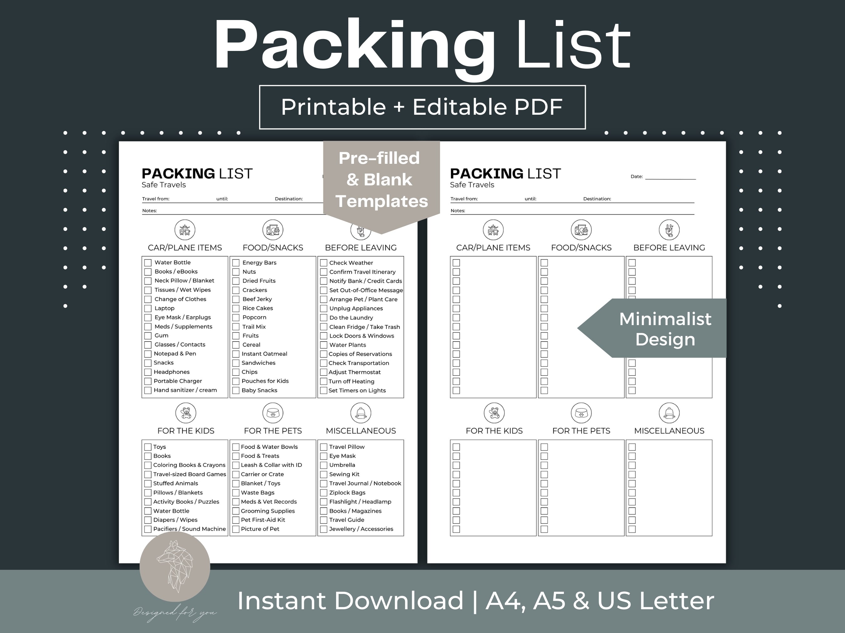 Packing List | Travel To Do List | Packing Checklist – Nordic Planning Hub