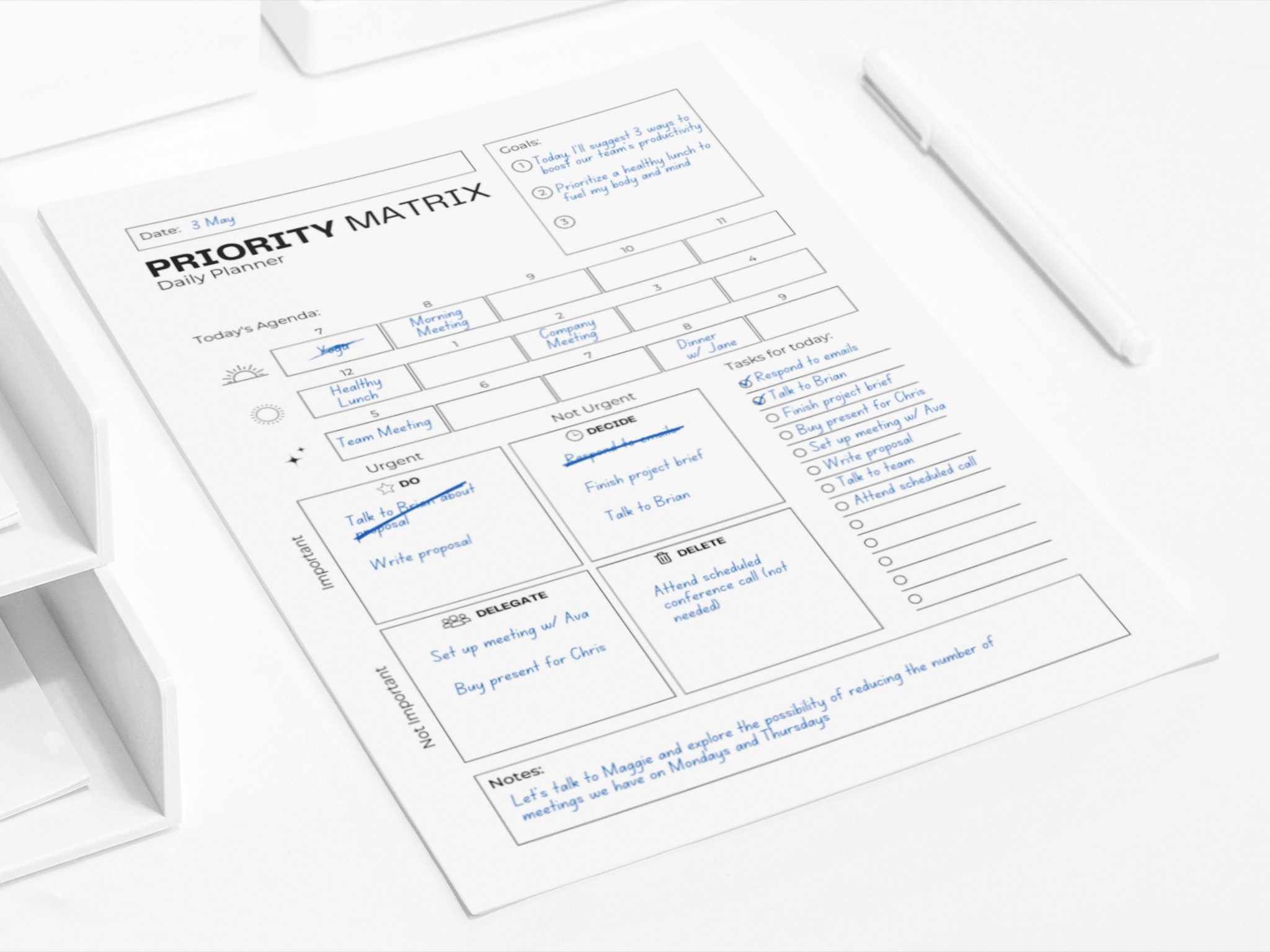 Priority Matrix | Eisenhower Matrix | Productivity Planner – Nordic ...