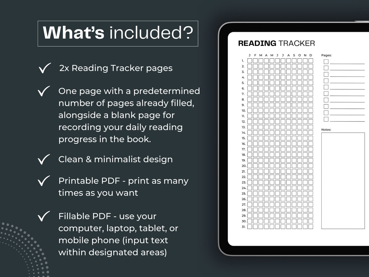 Reading Tracker Printable | Reading Planner Insert | Reading Planner ...