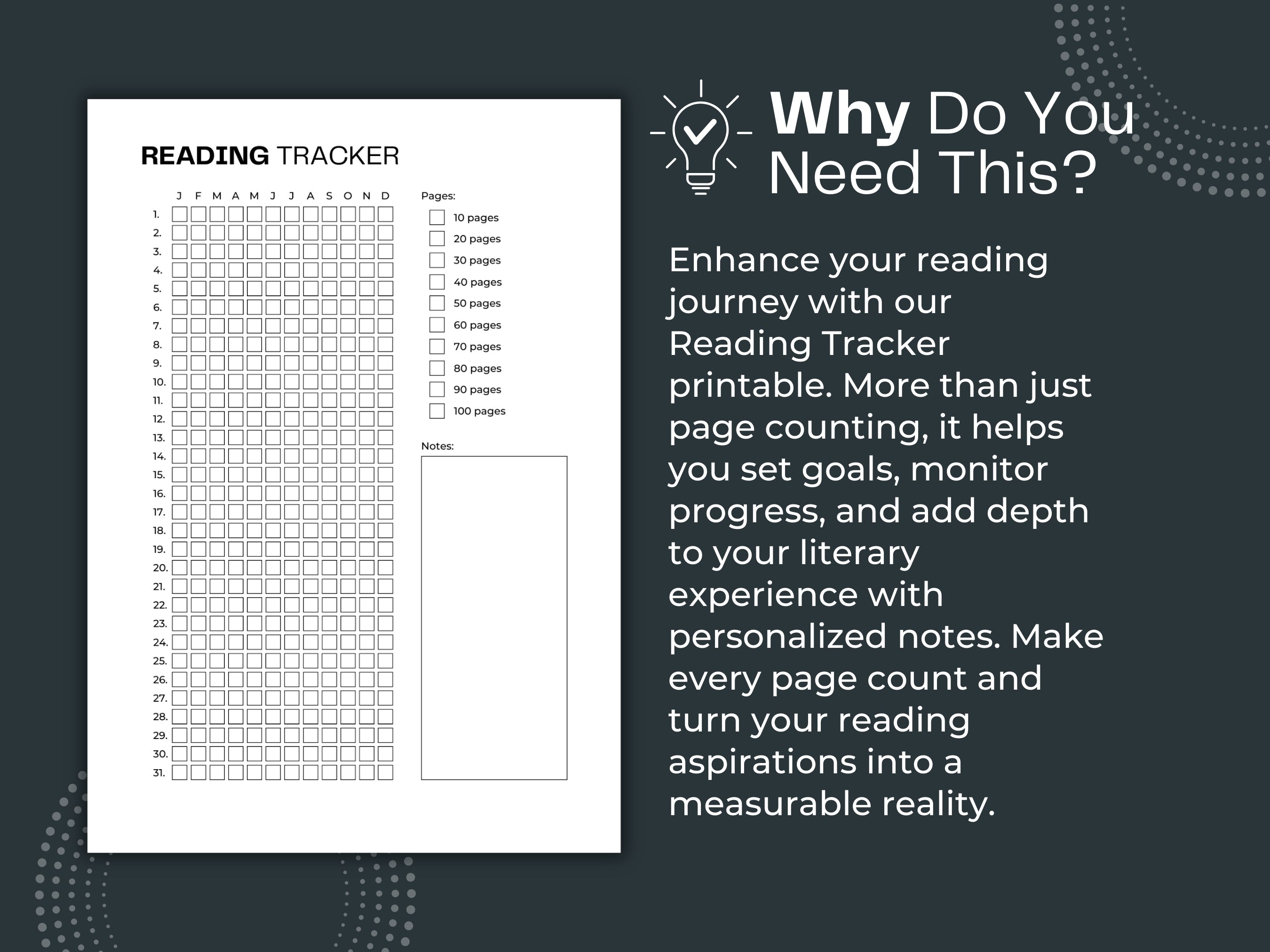 Reading Tracker Printable | Reading Planner Insert | Reading Planner ...