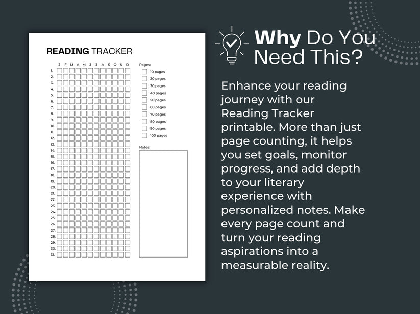 Reading Tracker Printable | Reading Planner Insert | Reading Planner ...